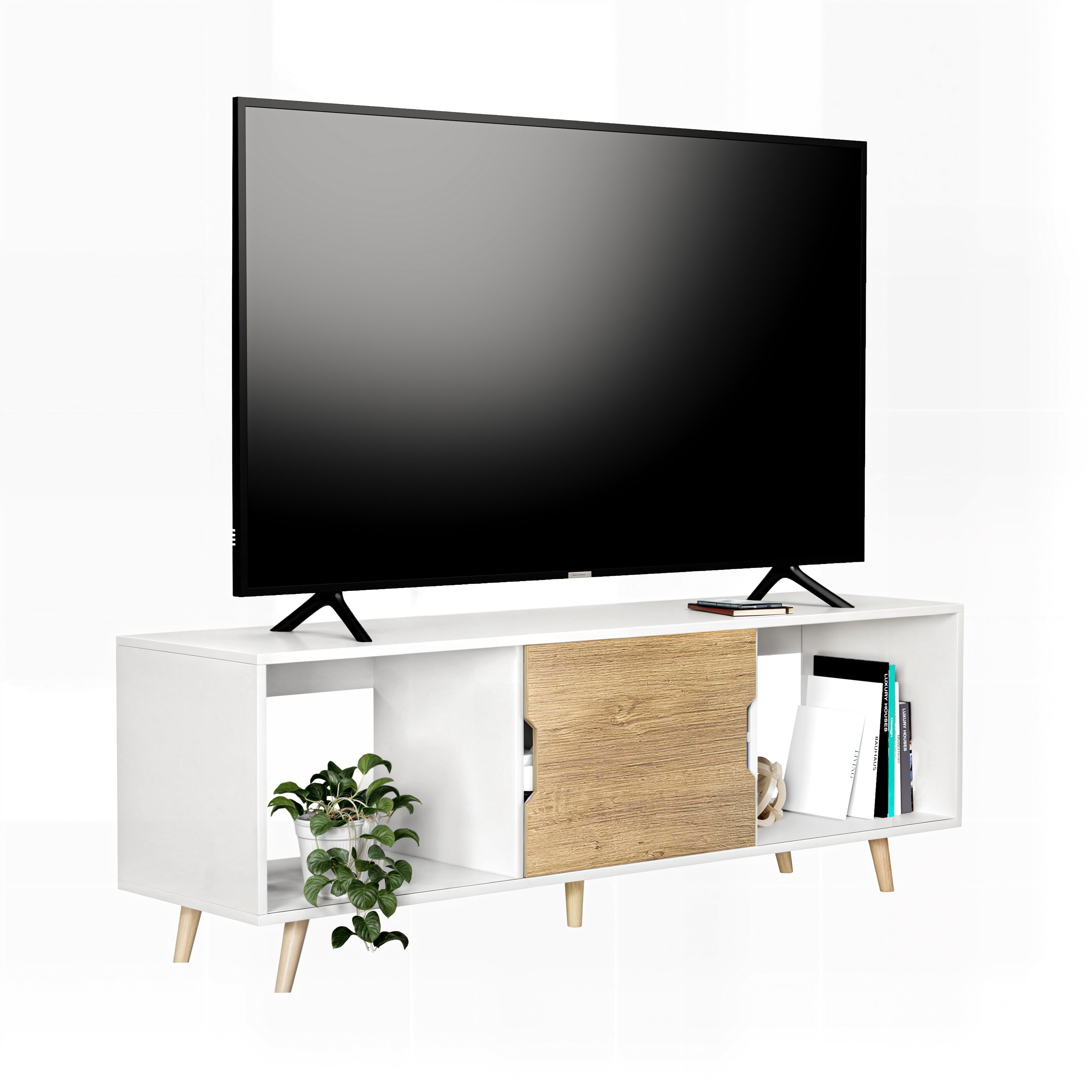 Mueble de TV 70" Prime Blanco – MORU MUEBLES